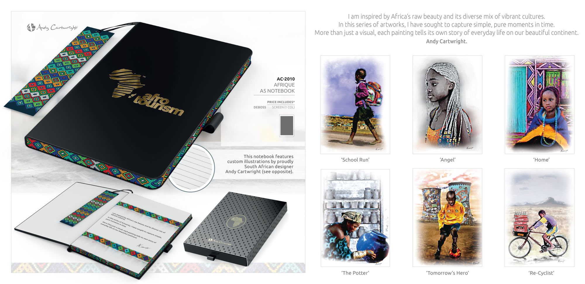 Andy Cartwright Afrique A5 Hard Cover Notebook | Brand Innovation