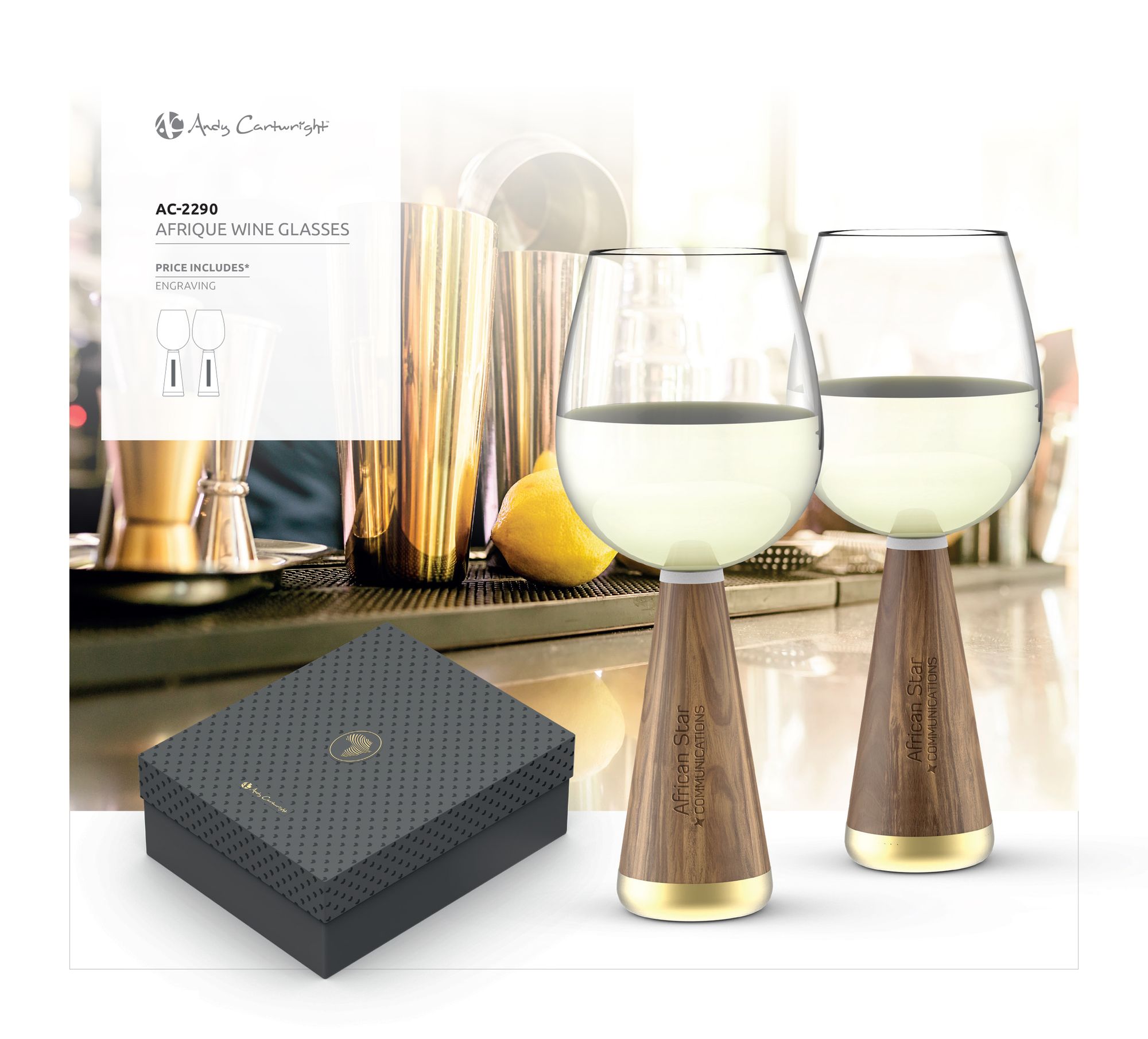 Andy Cartwright Afrique Wine Glass Set | Brand Innovation