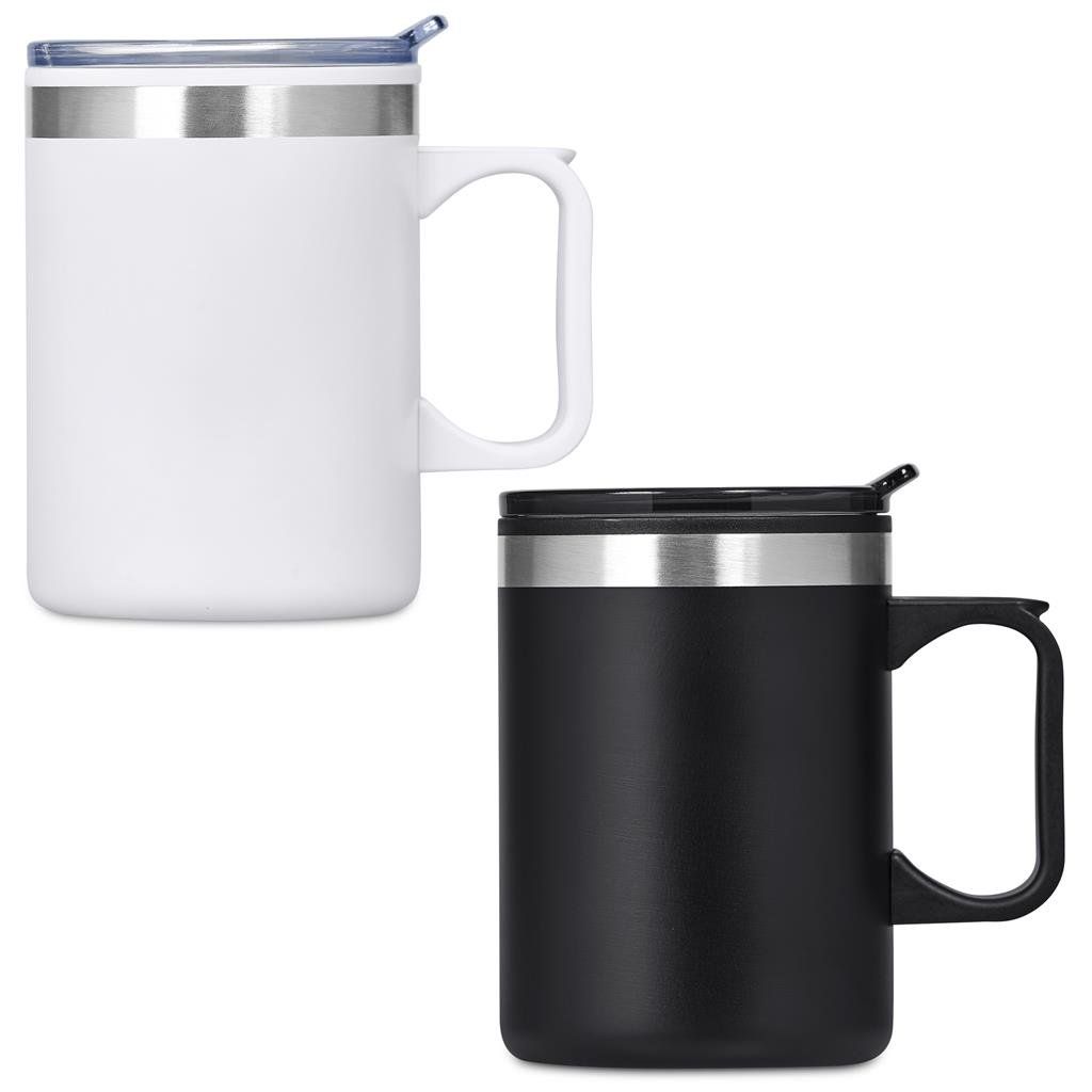 Kooshty Angelo Stainless Steel & Plastic Double-Wall Mug – 360ml ...