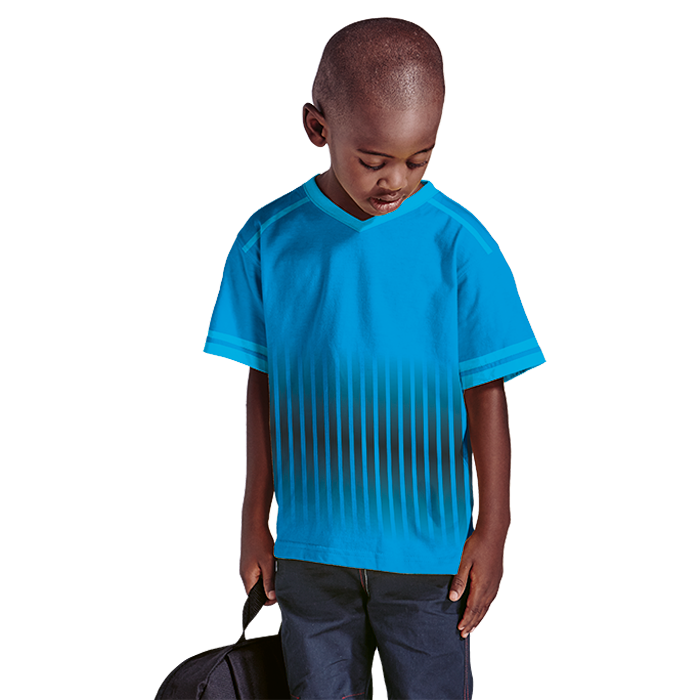 Kiddies V-Neck T-shirt Custom Design | Brand Innovation