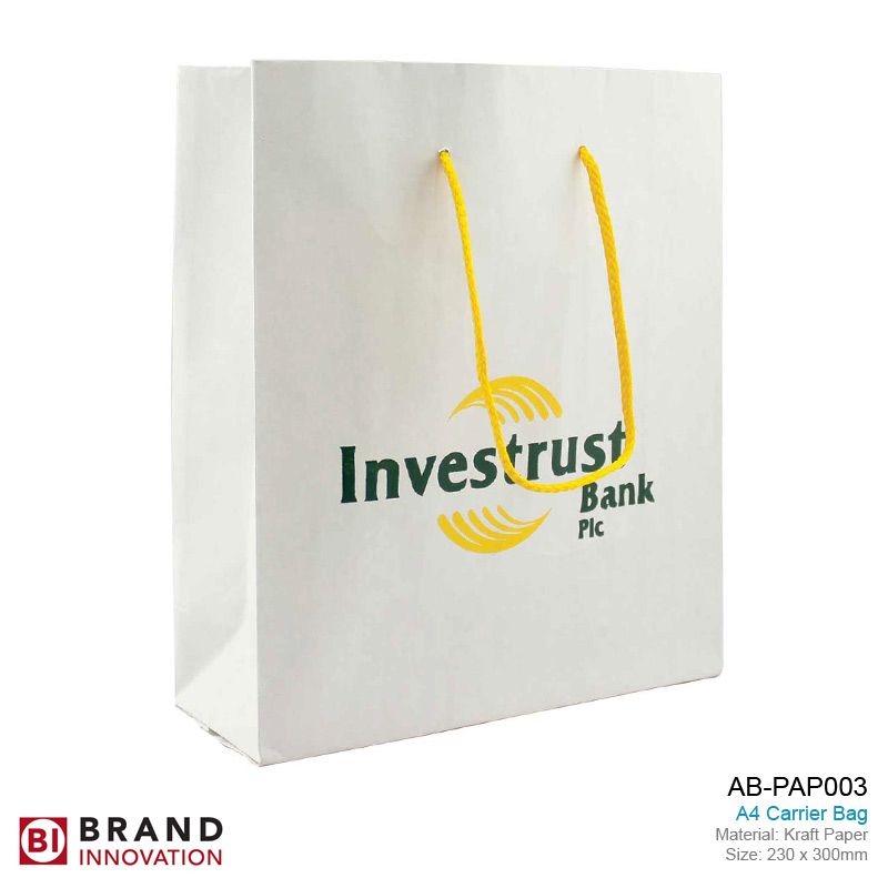 A4 Paper Carrier Bag | Brand Innovation